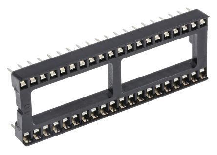 3M Textool 2.54mm Pitch Vertical 40 Way, Through Hole Closed Frame ZIF ...