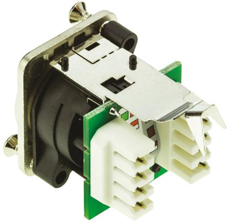 Neutrik EtherCON, Cat5e 8 Way Straight Cable Mount RJ45 Connector ...