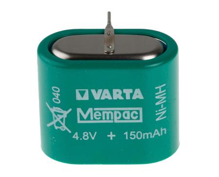 Varta V150H 4.8V NiMH Rechargeable Button Batteries, 150mAh ...