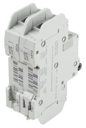 C60 MCB Mini Circuit Breaker 2P, 10 A, 10 KA Rms @ 125 V Dc, 20 KA Rms @ 240 V Ac, Curve C ...