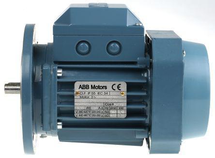 ABB M3AA Reversible Induction AC Motor, 0.18 KW, IE2, 3 Phase, 4 Pole ...