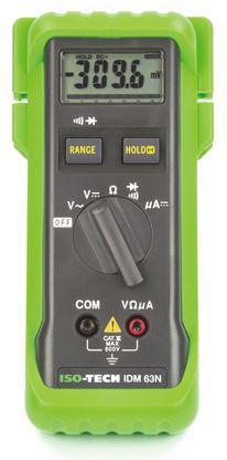 ISO-TECH IDM63N Digital Multimeter 600V Ac With UKAS Cal | RS_699-1410 ...