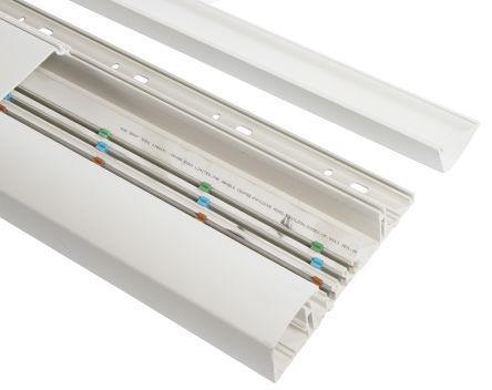 MK Electric White PVC Cable Trunking, Busbar Dado Trunking | K1963 WHI ...
