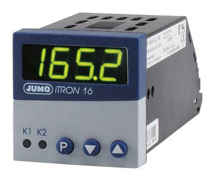 Jumo ITRON PID Temperature Controller, 48 X 48 (1/16 DIN)mm, 2 Output 1 ...