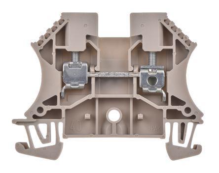 Weidmuller, WDU Series , 800 V Standard Din Rail Terminal, Screw Down ...