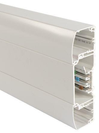 MK Electric White PVC Cable Trunking, Busbar Dado Trunking | K1963 WHI ...