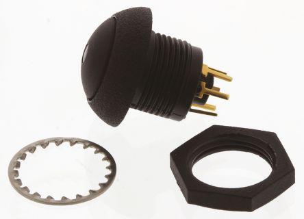 SPDT Momentary Push Button Switch, IP68S, Panel Mount Red LED | LP9 ...