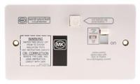MK Logic Plus 13A, BS Fixing, Active, Single Gang RCD Socket, Urea ...